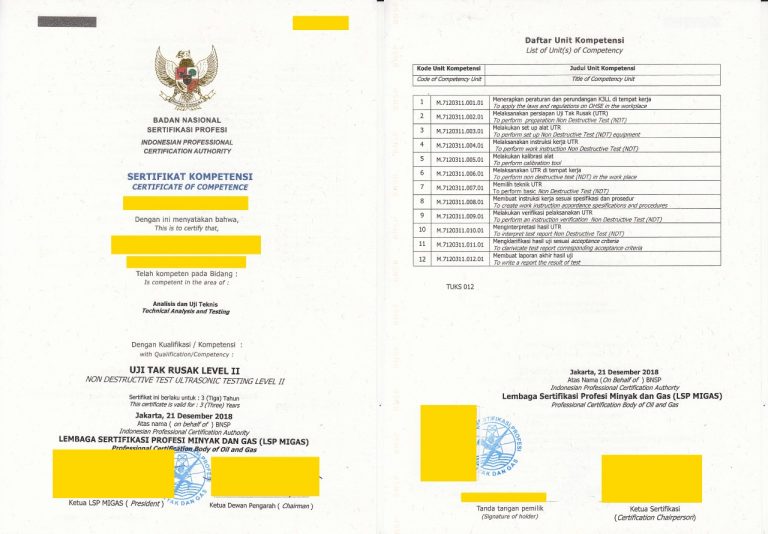 Uji Kompetensi - Sertifikasi BNSP