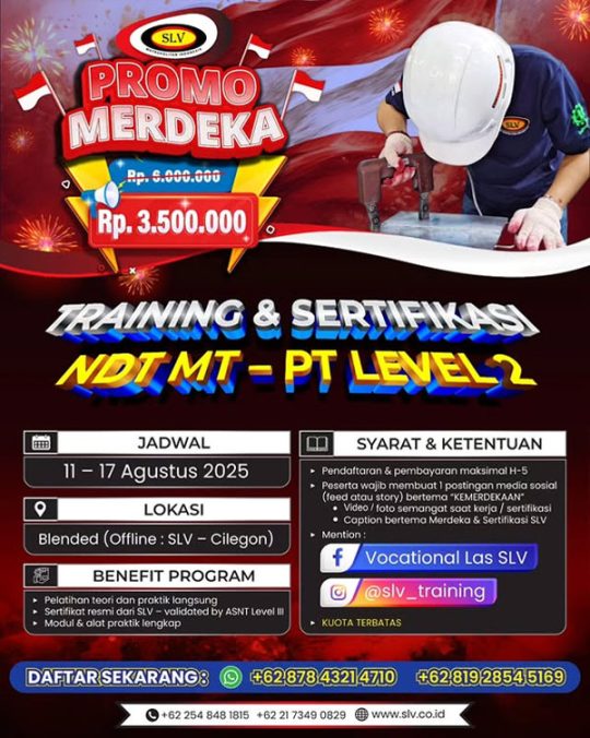 Training & Certification NDT MT - PT Level II - SLV